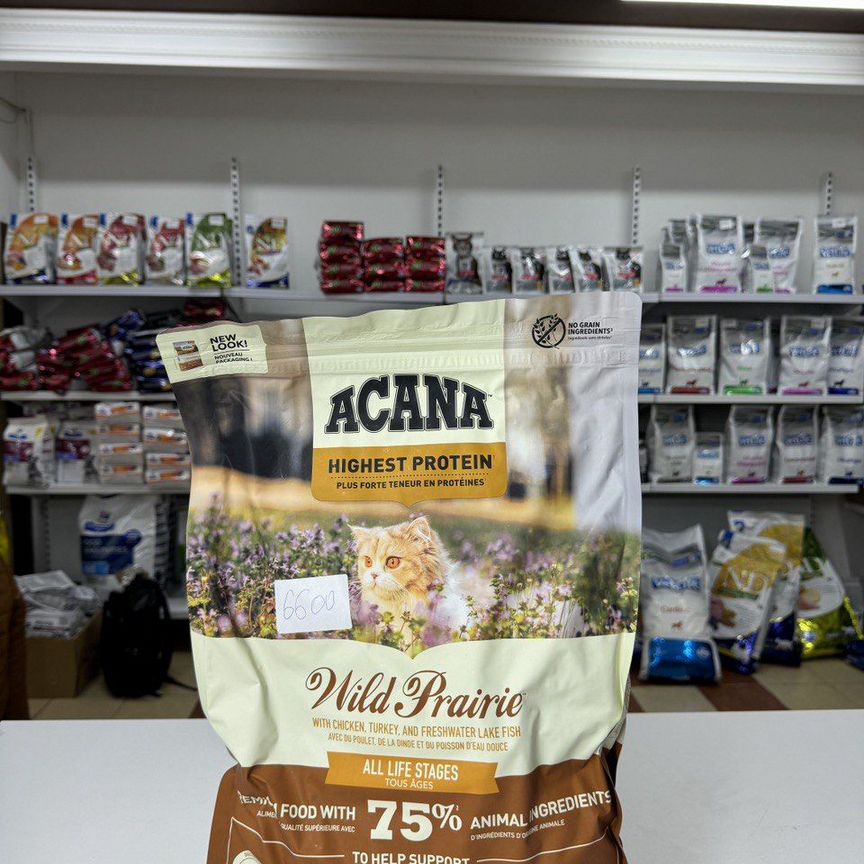 Acana wild prairie Cat & Kitten (Птица, рыба) 4,5