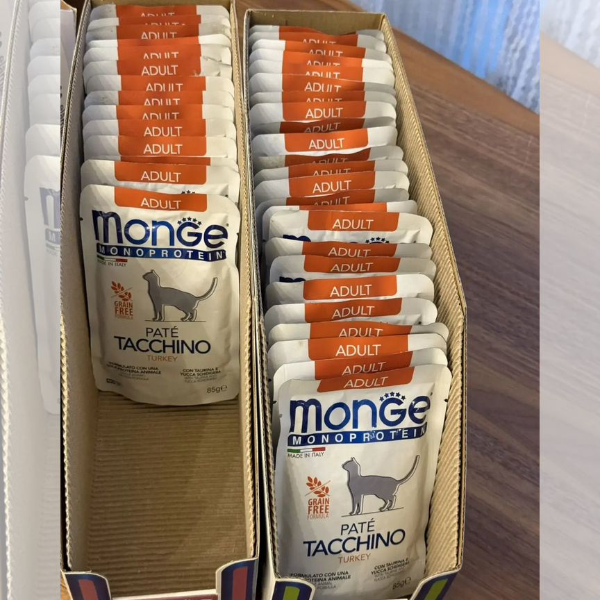 Корм для кошек monge pate 38шт