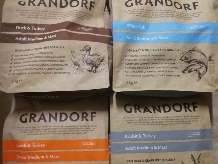 Корм для собак грандорф grandorf 3 кг все вкусы