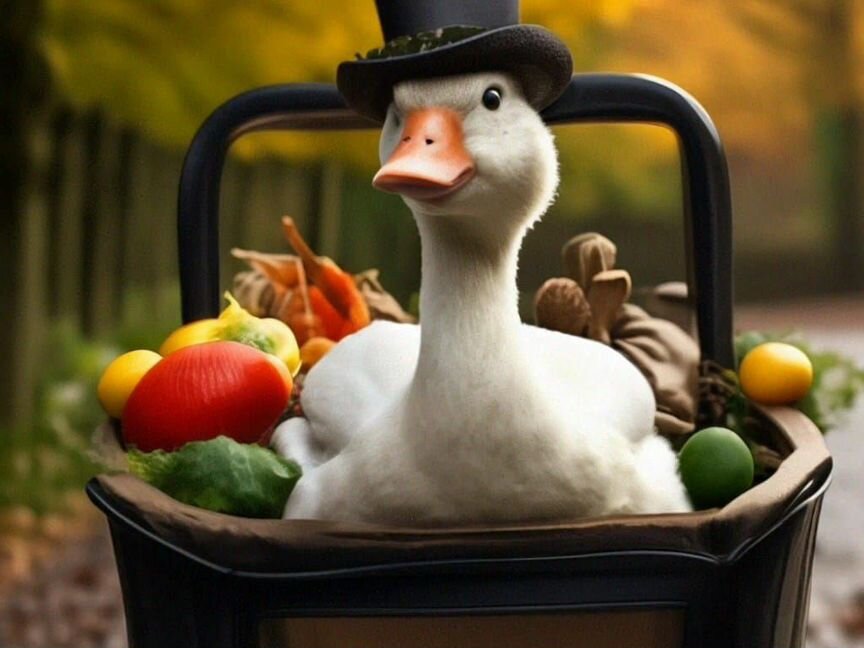 Домашняя птица гуси