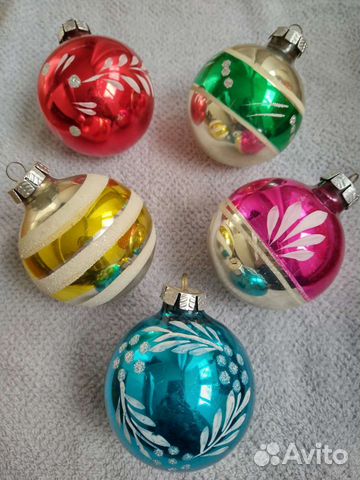 Елочные игрушки СССР, шары гдр купить в Москве | Хобби и отдых | Авито