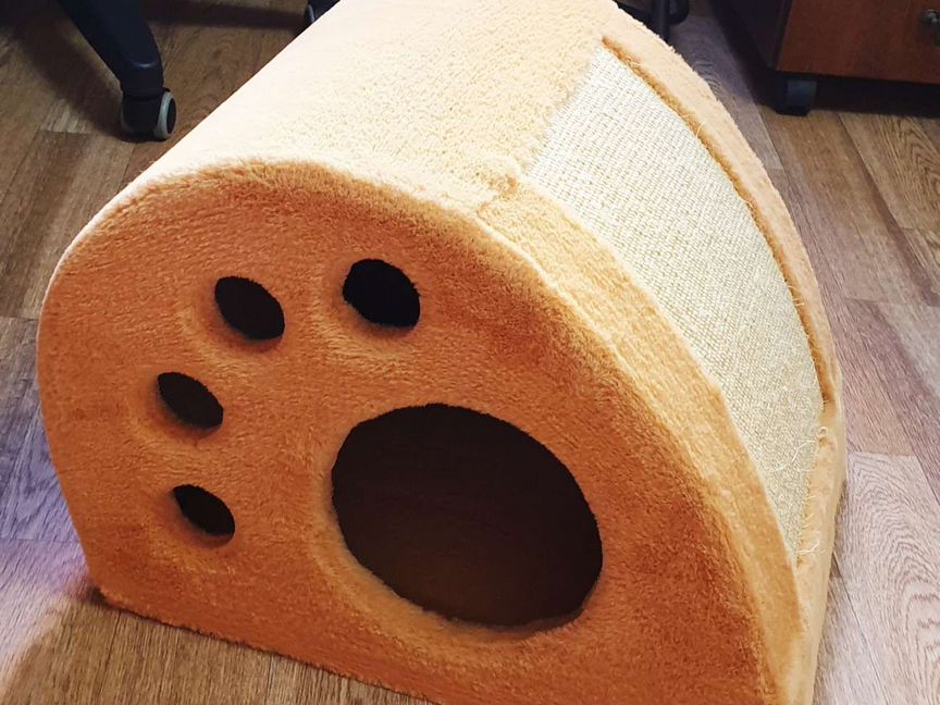 Новый Дом-когтеточка Ракушка + когтеточка И игруш