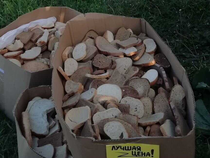 Сухари на корм