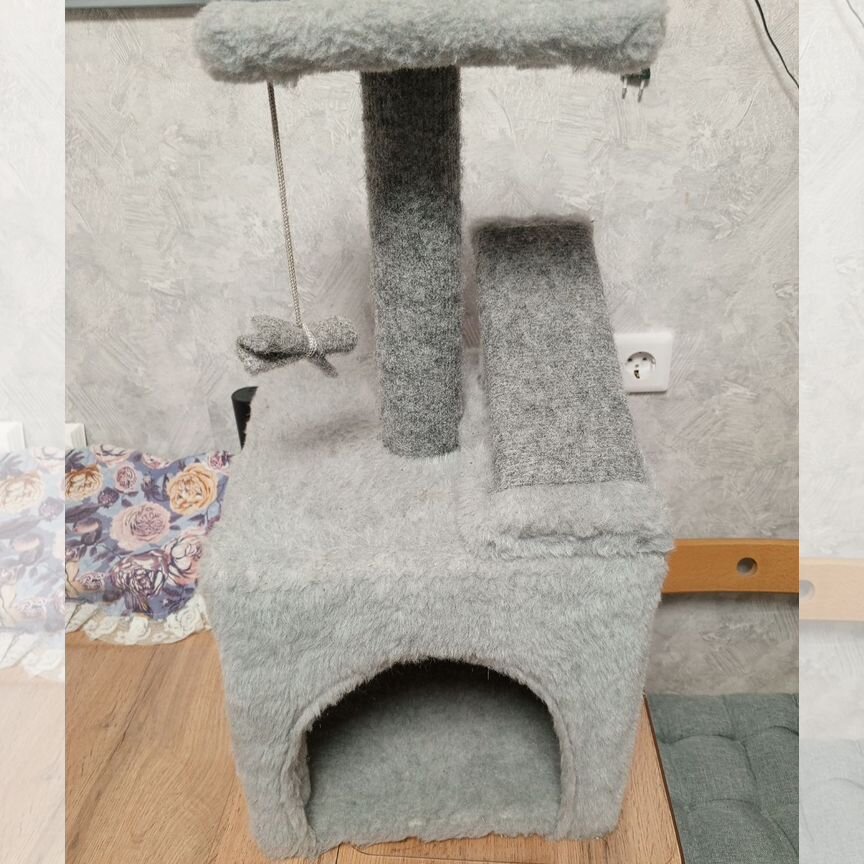 Когтеточка домик для кошки бу