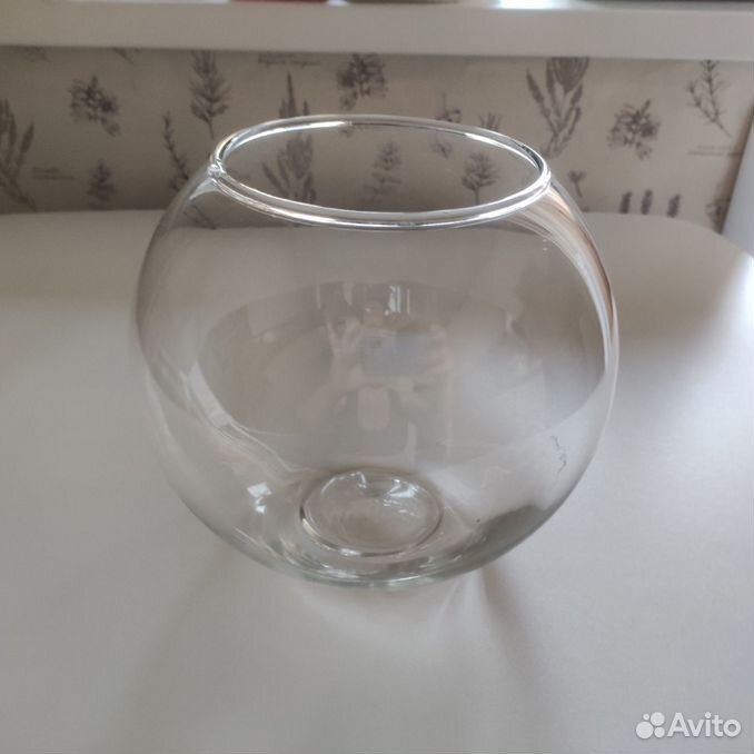 Аквариум/ваза/шар стеклянный 4.5 литра