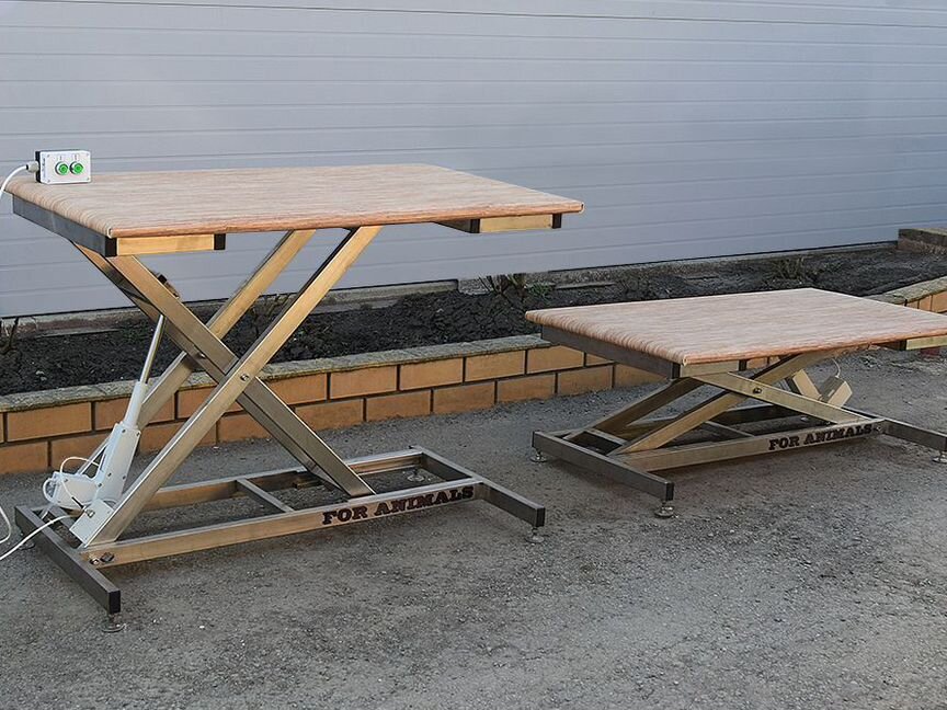 Стол для ветеринаров и грумеров с подъемным механи