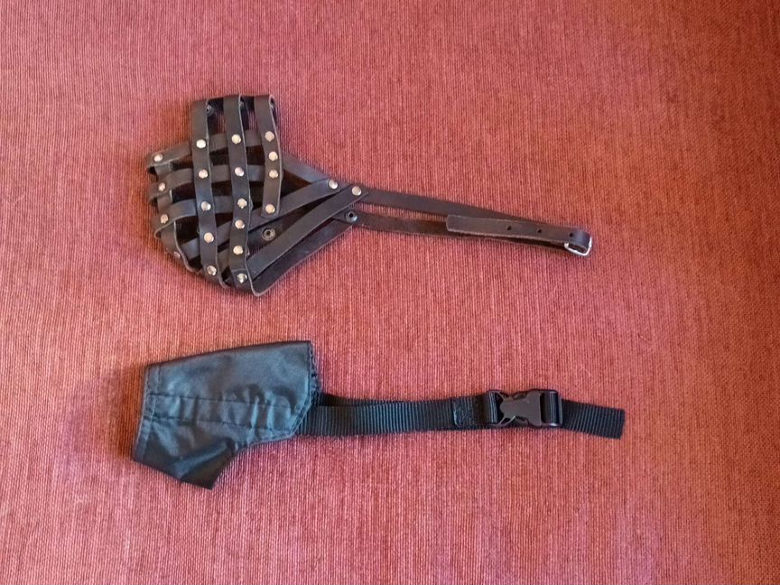 Намордники для собак (натуральная кожа и ткань)