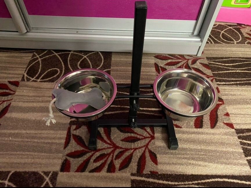 Миски для собак на подставке 2х0,5л
