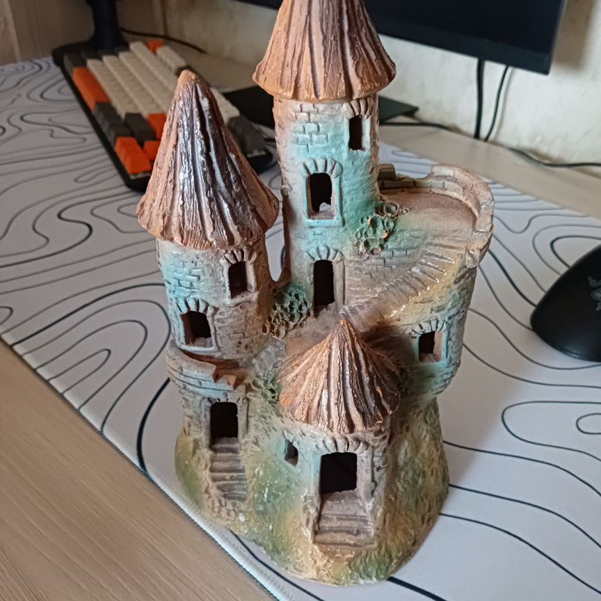 Грот замок для аквариума