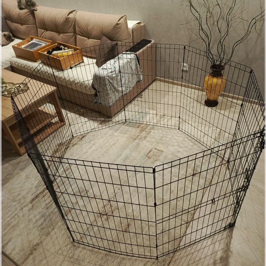 Вольер c дверью для собак и кошек