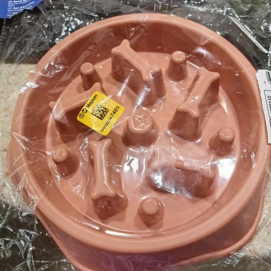 Миска для медленного кормления для собак