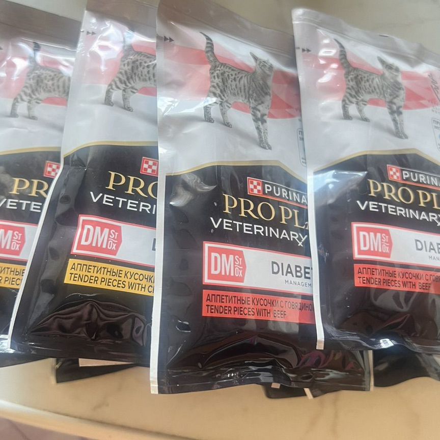 Влажный корм для кошек pro plan диабетик 10 штук