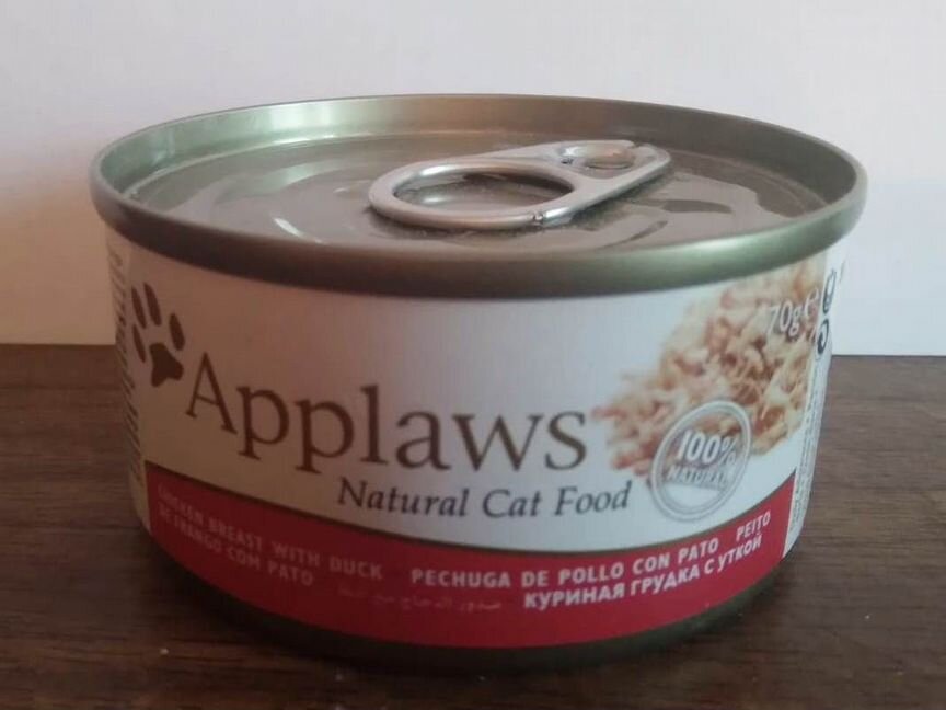 Applaws Корм для кошек куриная грудка утка 47 шт