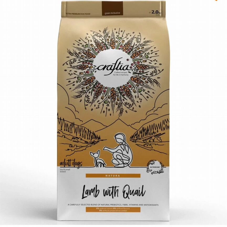 Корм для собак craftia natura