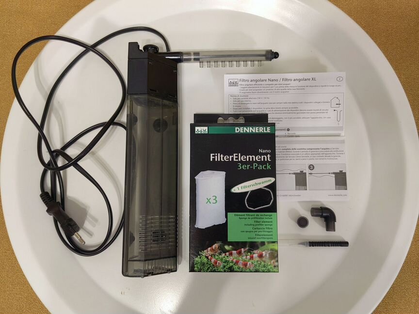 Фильтр Dennerle Nano Clean Eckfilter XL+ картриджи