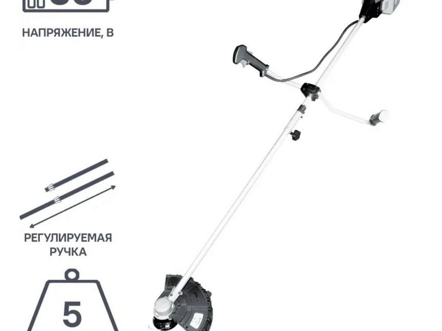 Триммер аккумуляторный Интерскол мка-34/36В