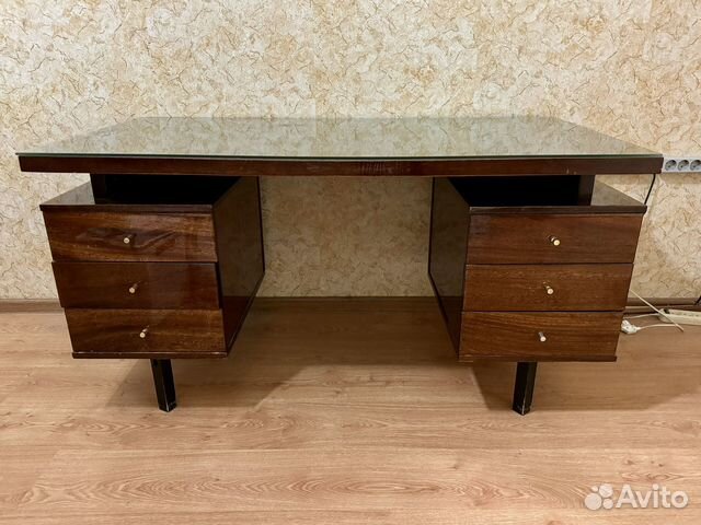 Письменный стол советский со стеклом купить в Москве | Товары для дома ...