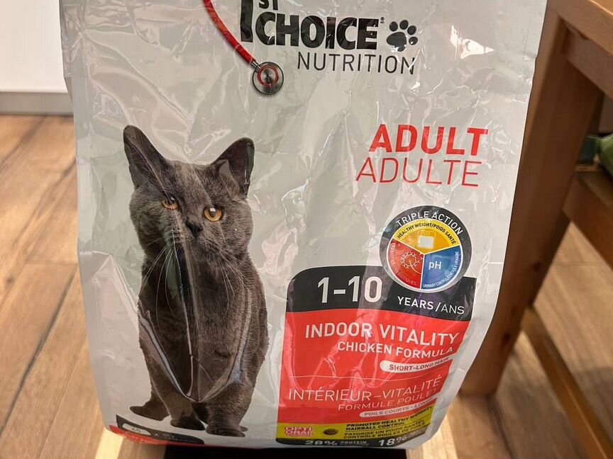 Корм для взрослых кошек first choice