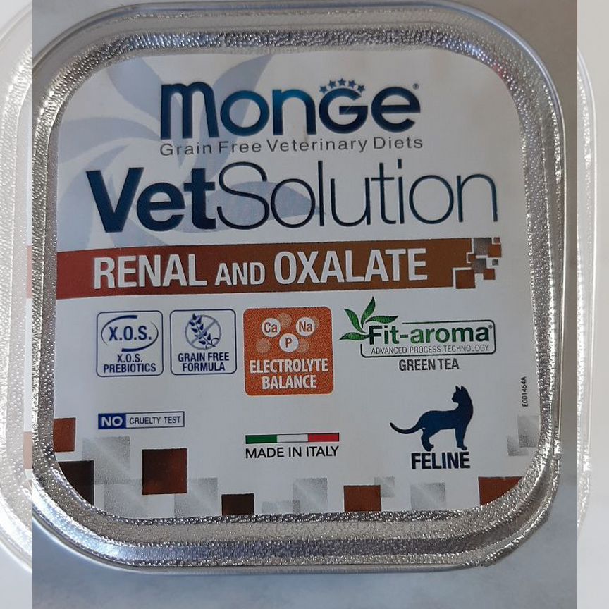 Лечебный корм для кошек Monge Urinary Renal Oxalat