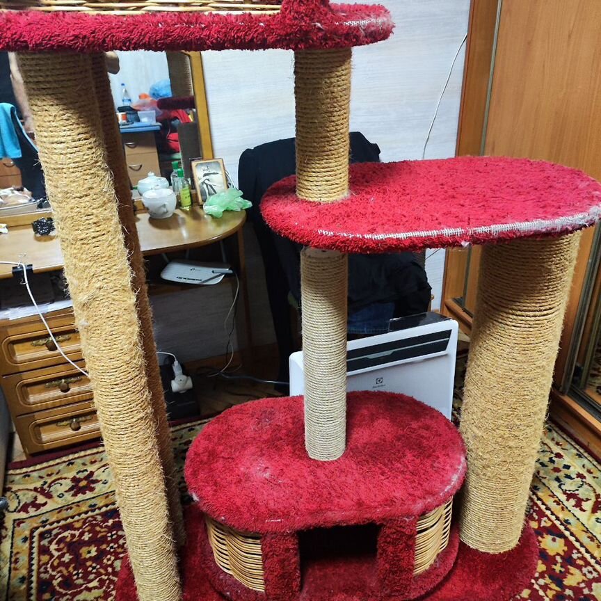 Когтеточка домик для кошки бу