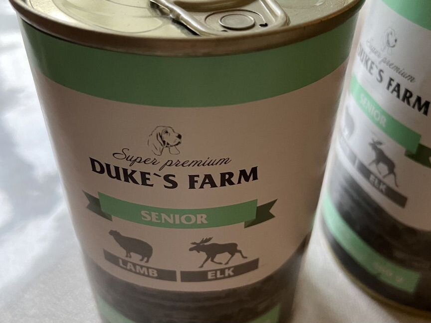 Корм влажный для собак Dukes farm senior