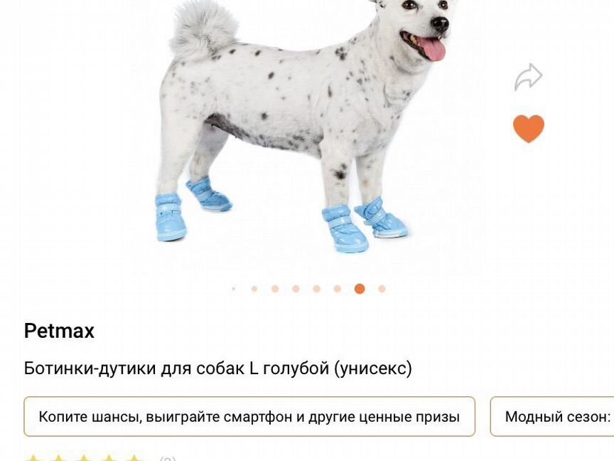 Обувь зимняя для собак