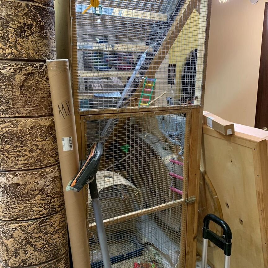 Клетка вольер для птиц попугаев канареек белок