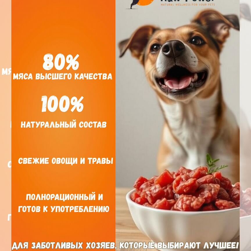 Натуральный корм для собак