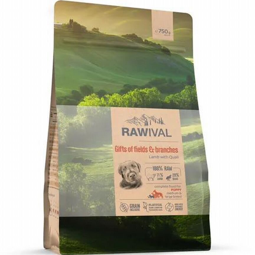 Сухой корм rawival Gifts of Fields&Branches 750 гр