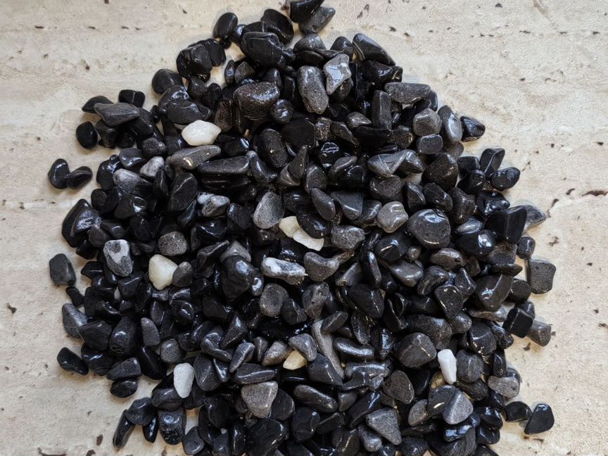 Грунт для аквариума черный серый 4-8 мм