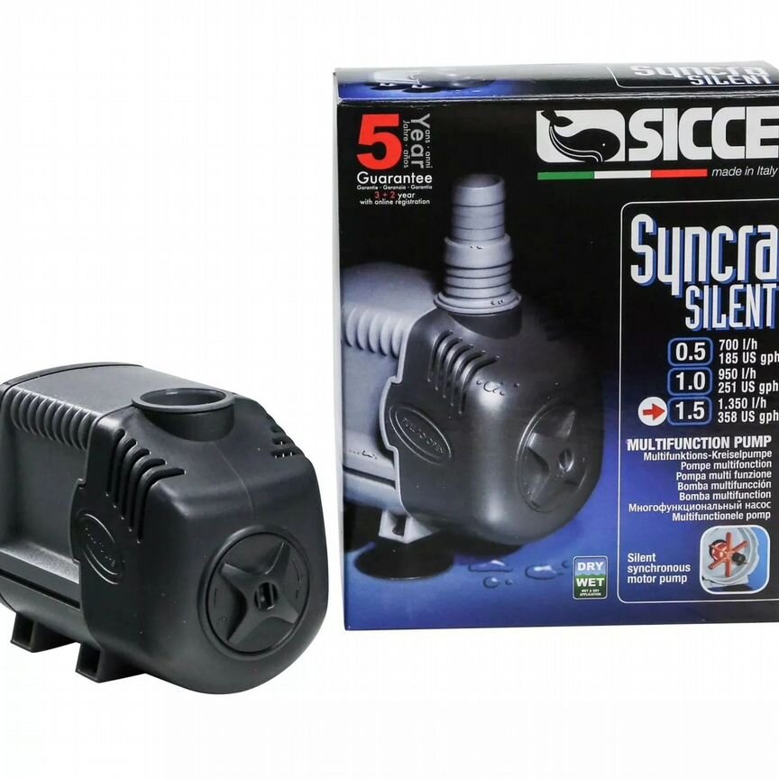 Акквариумная помпа универсальная sicce syncra sile