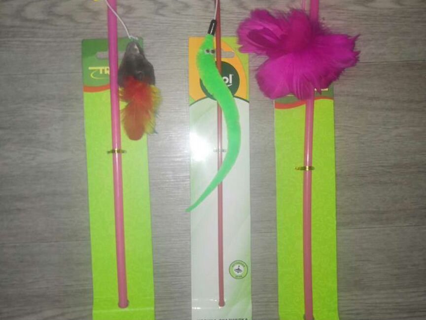 Удочка-дразнилка для кошек