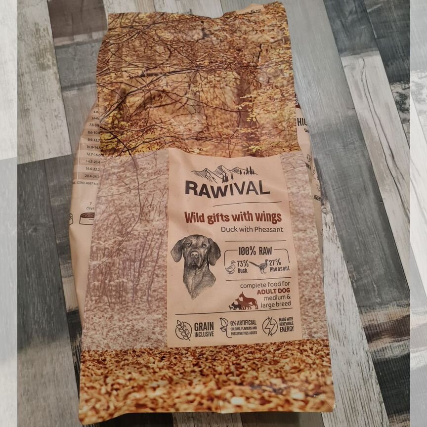 Корм для собак rewival утка,фазан
