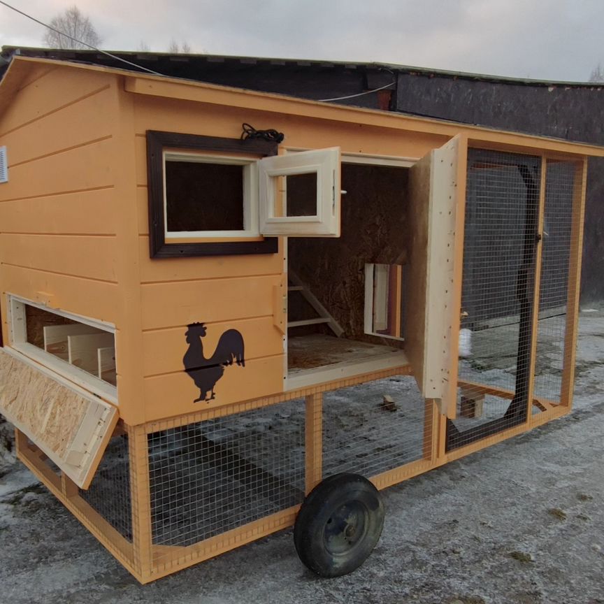 Курятник на 15 кур утеплённый с электрикой