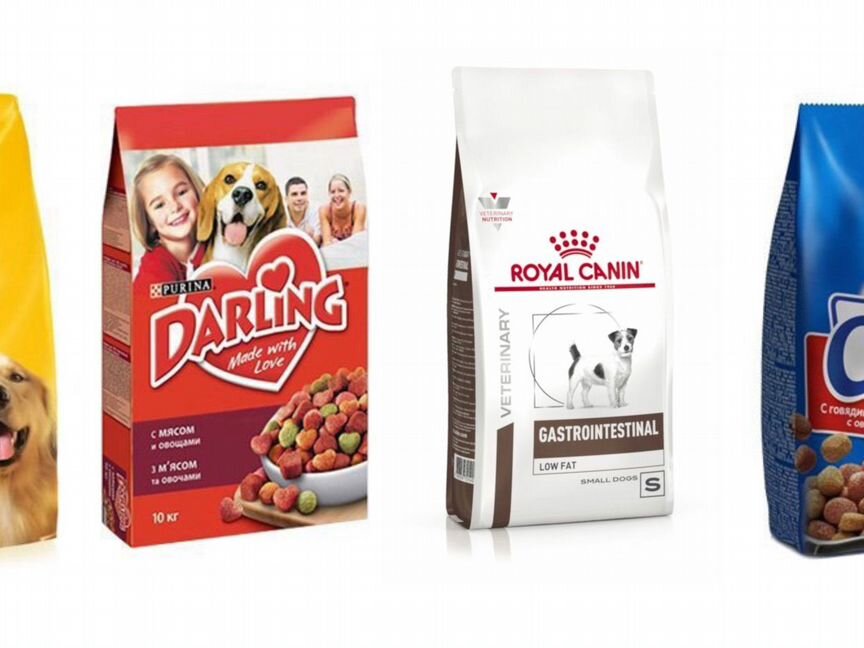 Сухой корм для собак разных пород