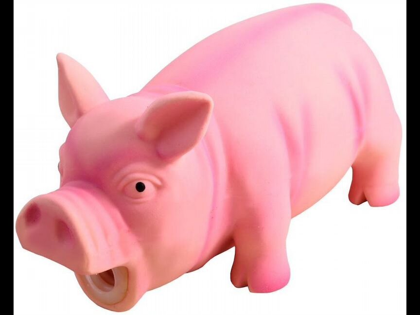 Игрушка для собак Поросенок хрюкающий