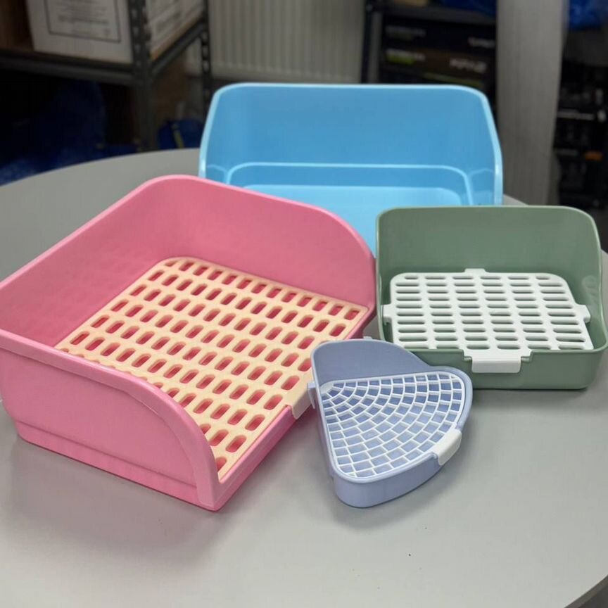 Лоток для кроликов, грызунов с креплением к клетке