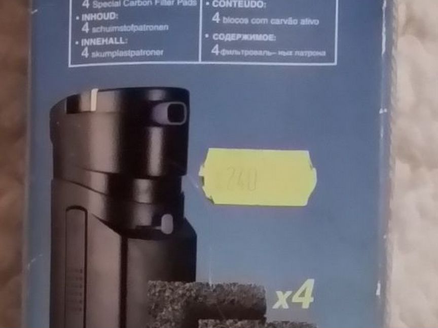 Губка угольная для фильтра fluval 4 plus