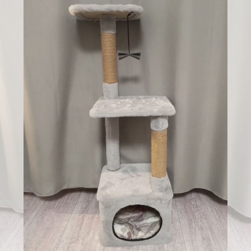 Домик для кошки, новый, когтеточка. 110 см