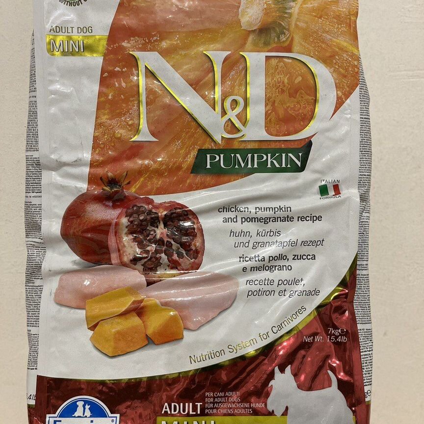 Корм для собак Mini пород беззерновой Farmina 7кг