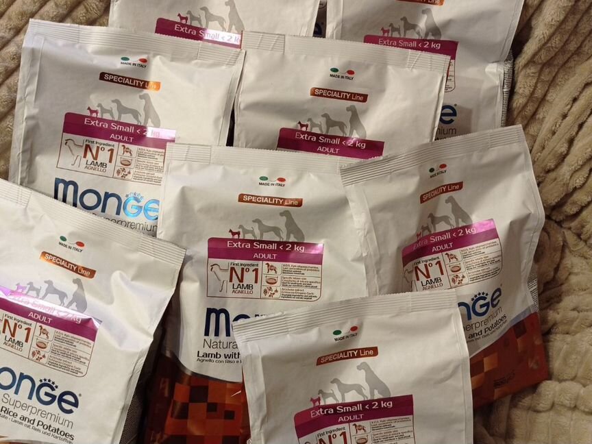 Сухой корм для взрослых собак до 2 кг с ягнёнком