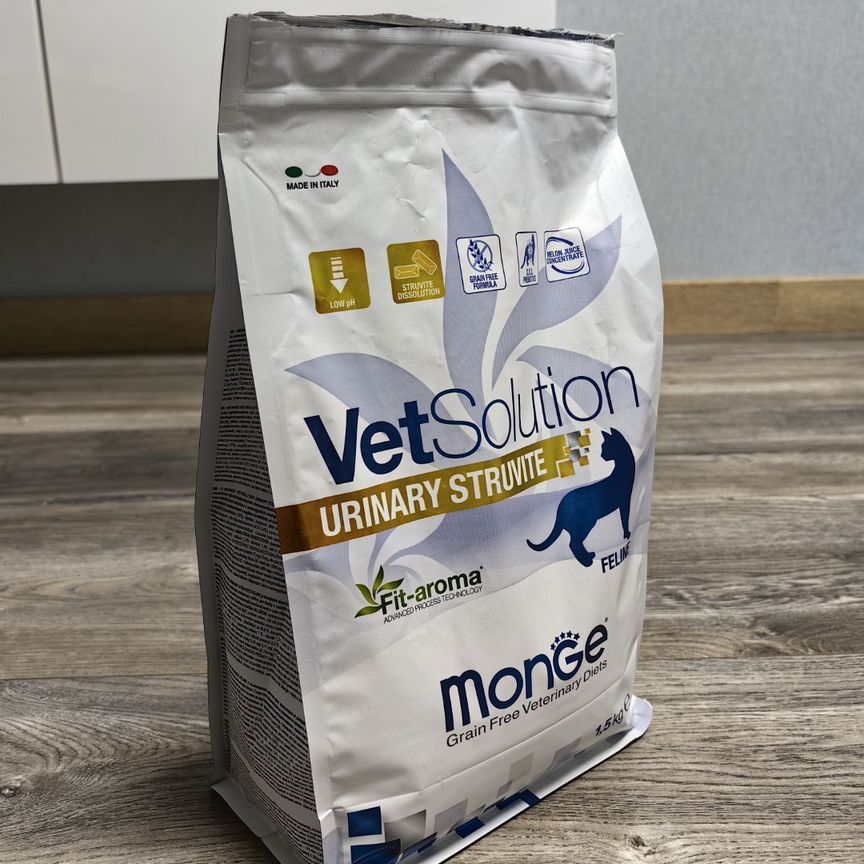 Корм для кошек Monge Vet solution urinary struvite