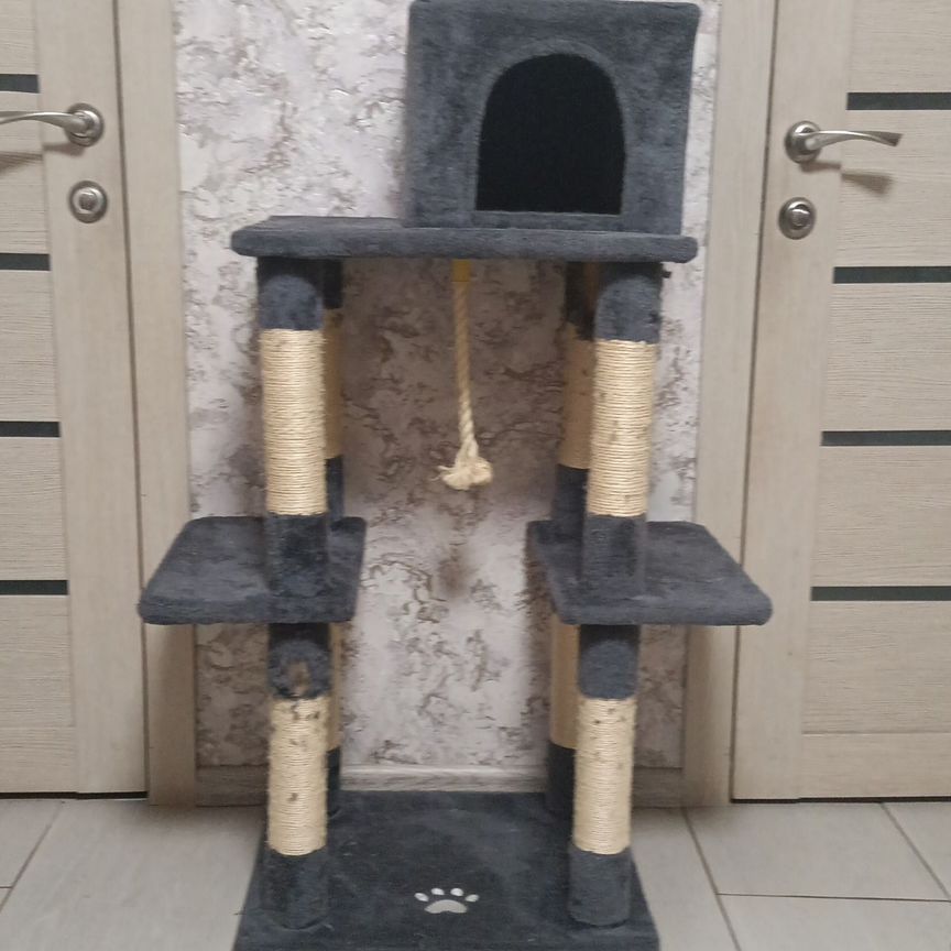 Когтеточка домик для кошки бу