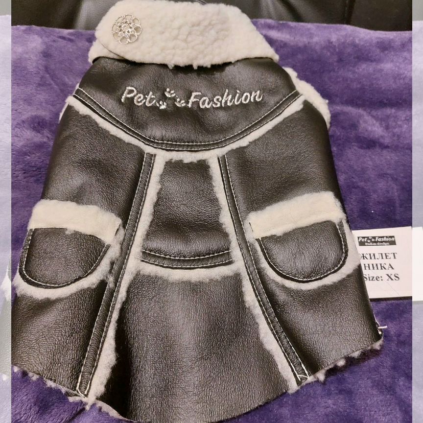 Новая, стильная дубленочка -итальянская мода