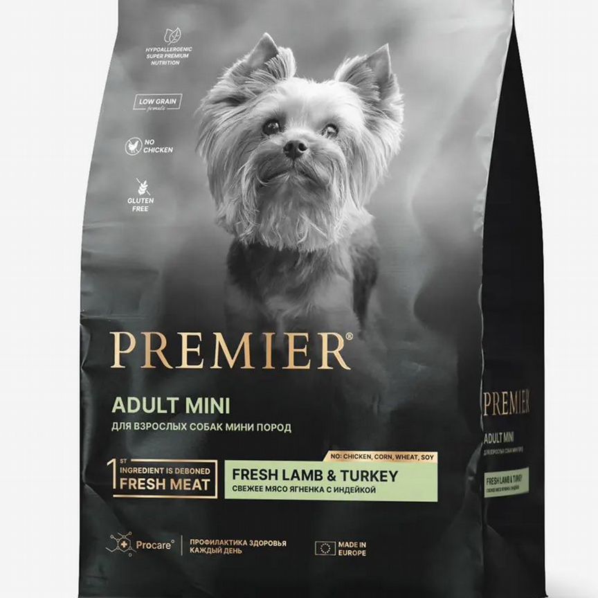 Корм для собак Premier adult Mini 3 кг