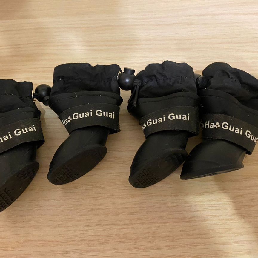 Обувь для собак резиновая с утеплителем