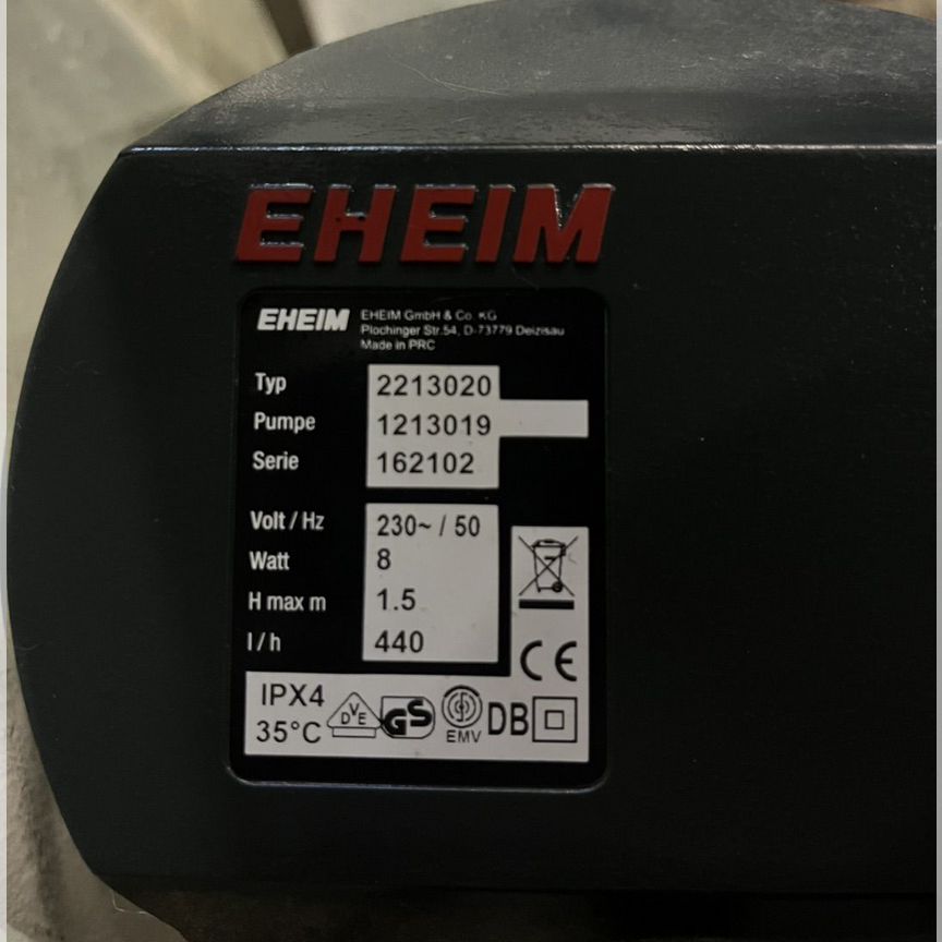 Внешний фильтр для аквариума eheim