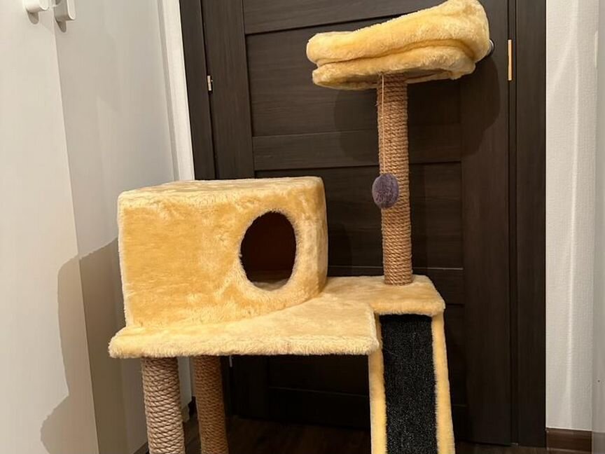 Когтеточка домик для кошки бу