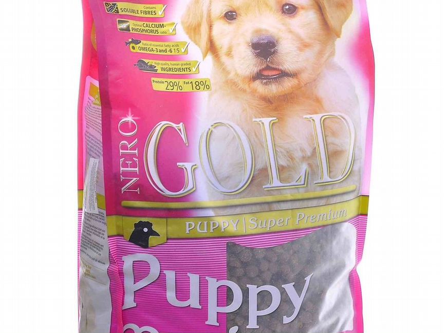 Корм nero gold super premium для щенков крупных по