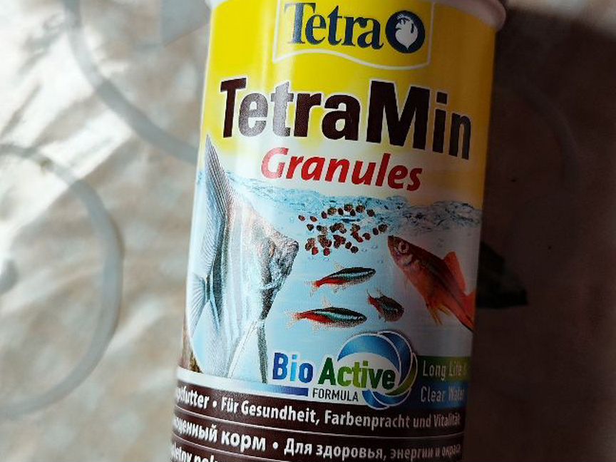 Корм для рыб tetra min granules гранулы 250 грамм